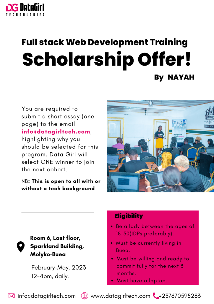 Scholarship Offer - Data Girl Technologies